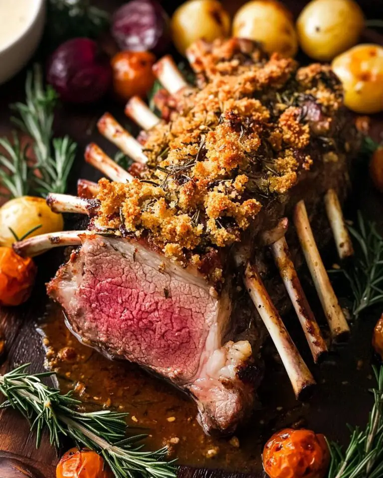 Rosemary Crumbed Rack of Lamb