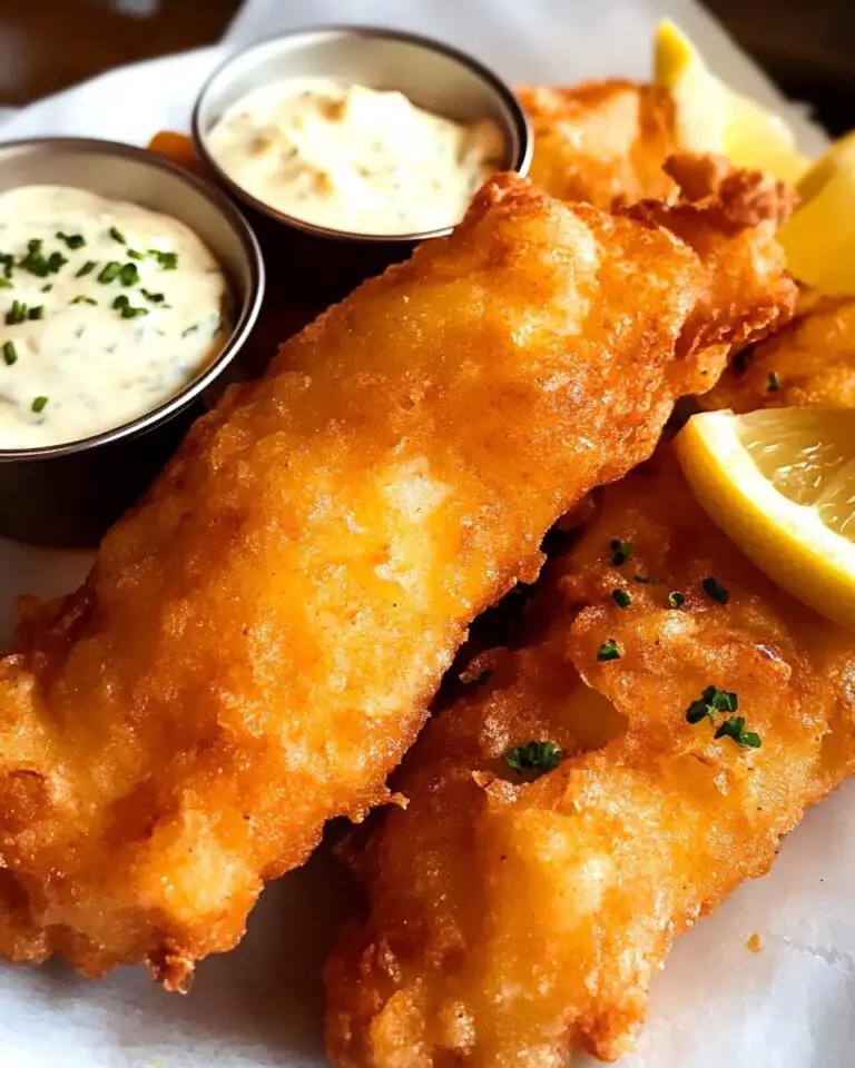 Crispy Beer Battered Fish