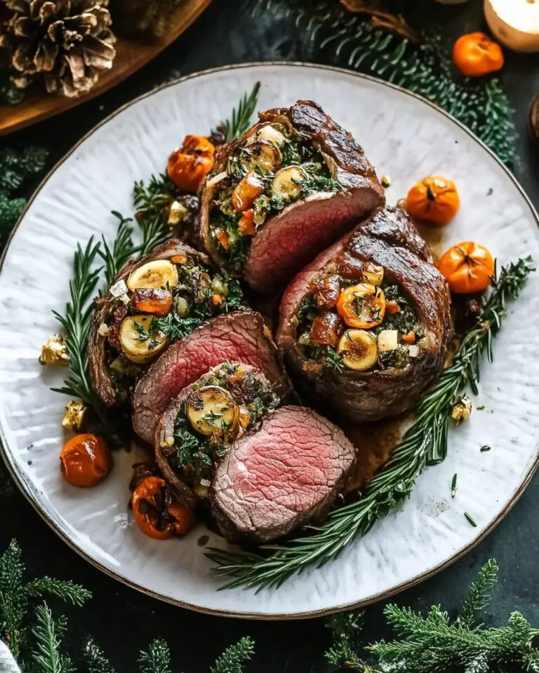 Christmas Stuffed Beef Tenderloin - Luna Recipe