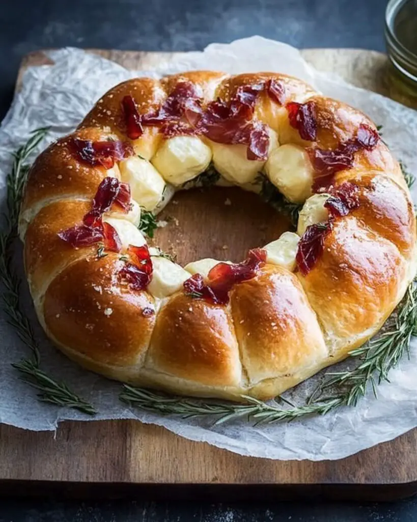 Prosciutto-Stuffed Brie Ring