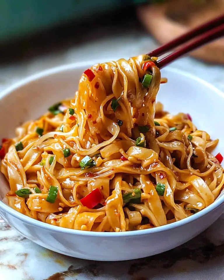 Spicy Garlic-Chilli Ribbon Noodles