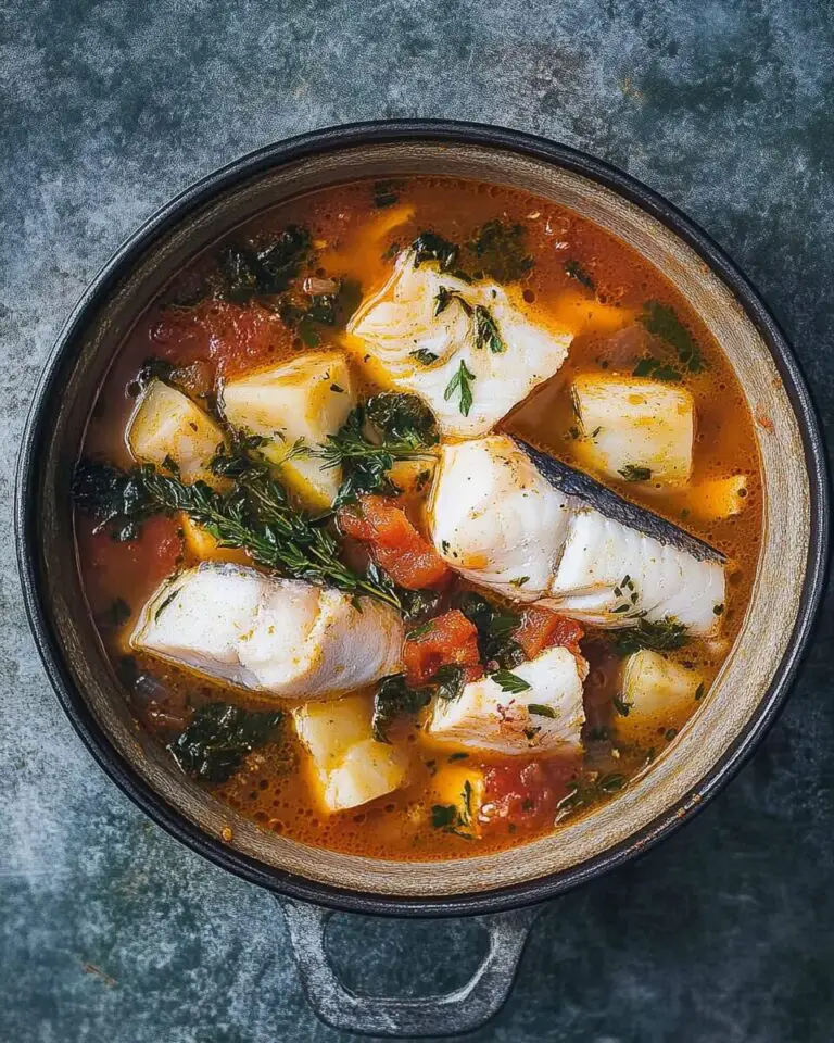 Dad’s Hearty Fish Stew with Fresh Tomatoes and Herbs